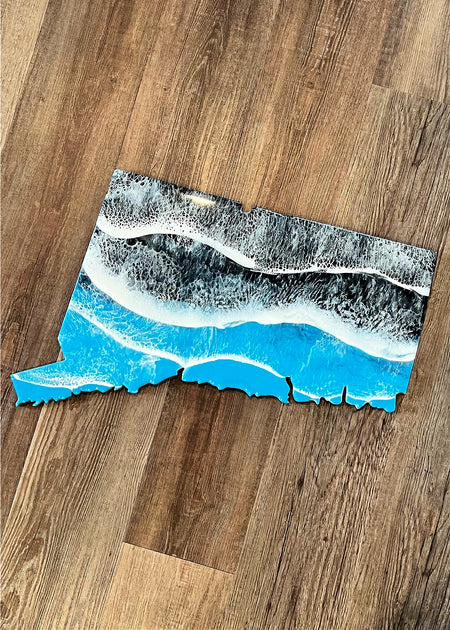 Connecticut Wall Artwork – Holly Epoxy