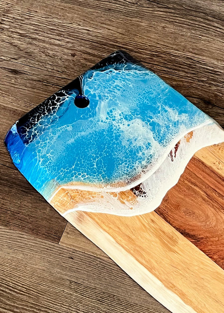 Natural Wood Wave Board – Holly Epoxy