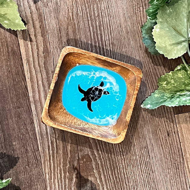 Turtle Turquoise Trinket Bowl – Holly Epoxy