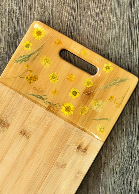 Hello Yellow Floral Board – Holly Epoxy